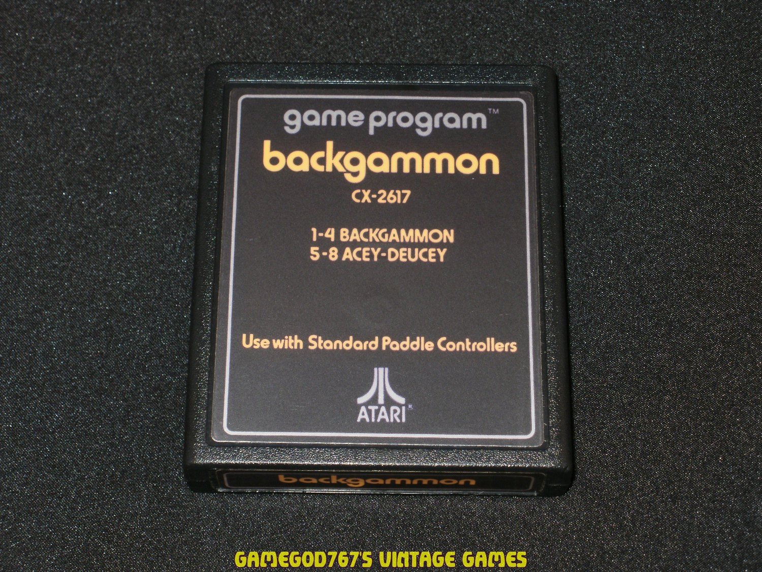 Backgammon - Atari 2600 - 1979 Text Label Release