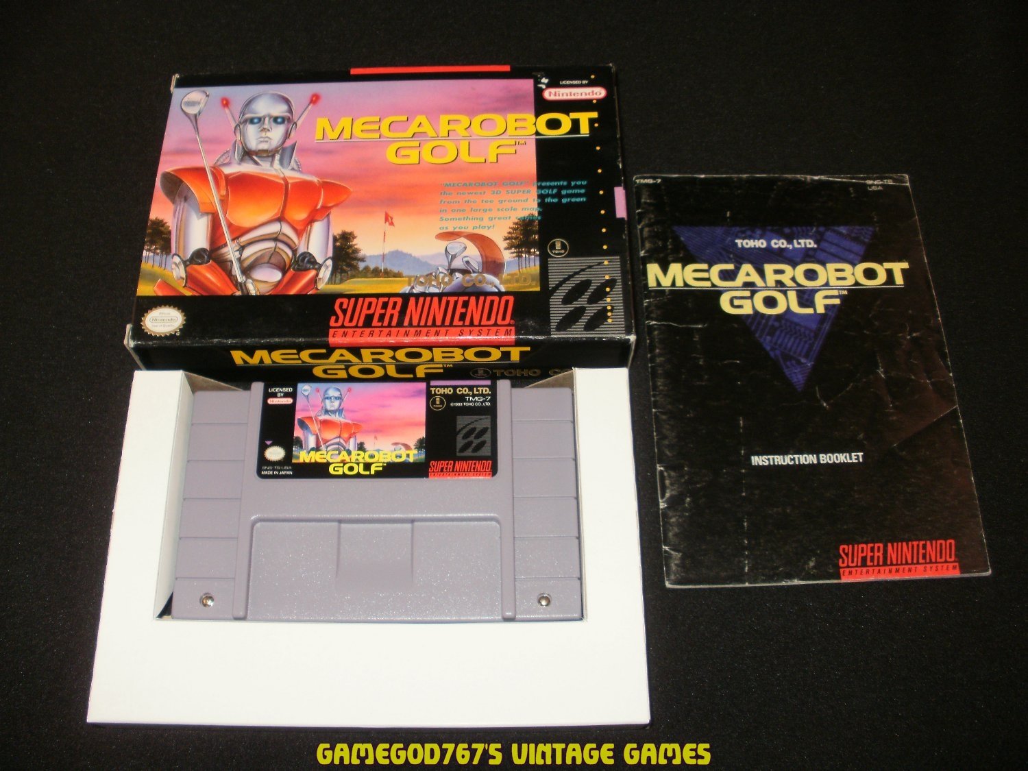 Mecarobot Golf - SNES Super Nintendo - Complete CIB