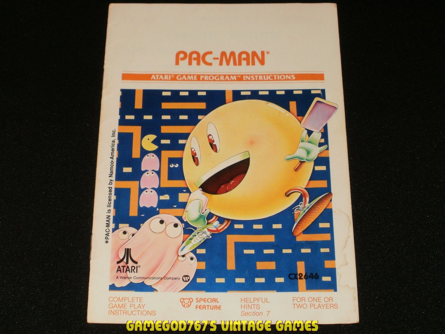 Pac Man - Atari 2600 - Manual Only