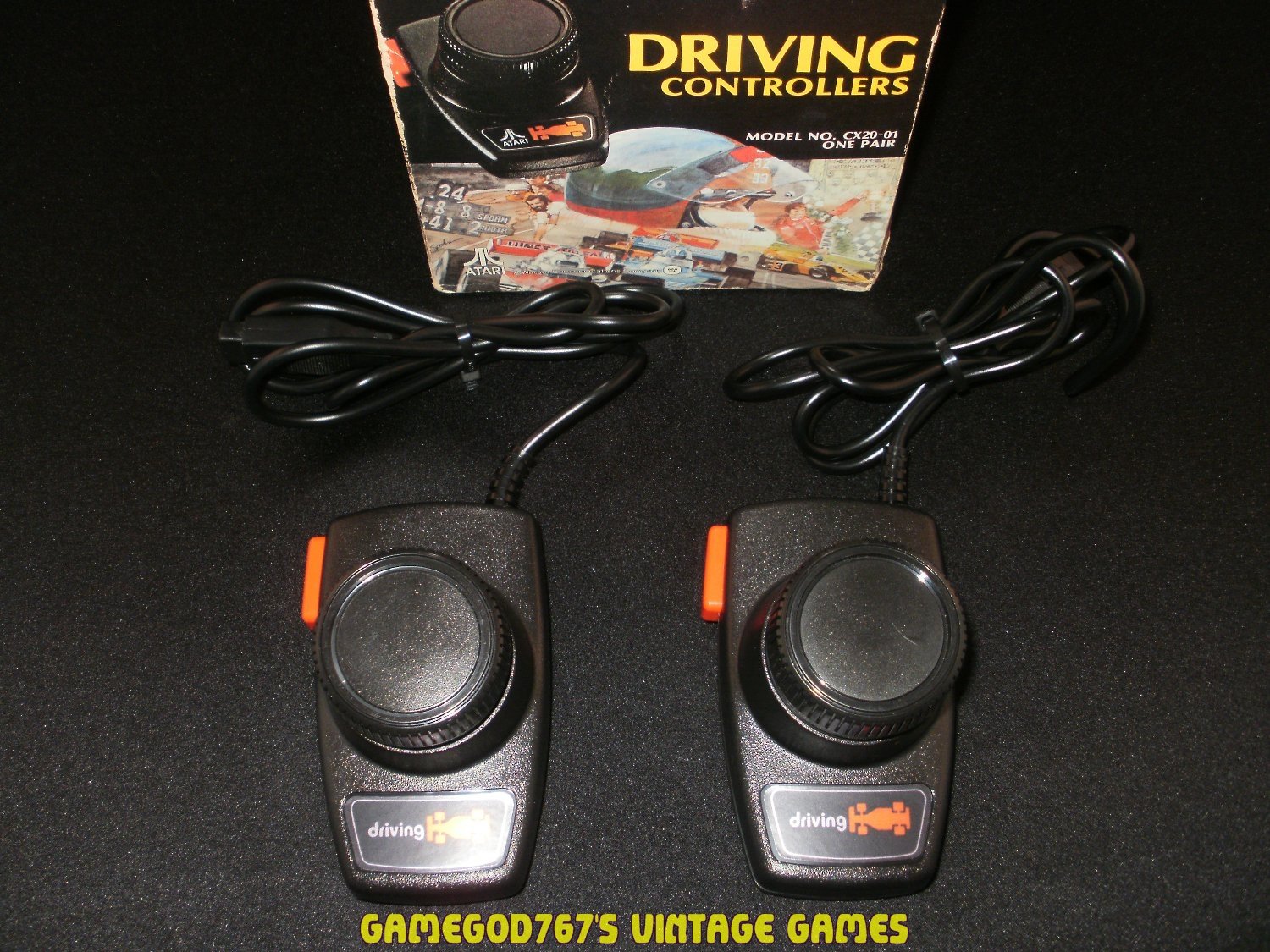 Refurbished Atari 2600 Driving Controllers - With Box