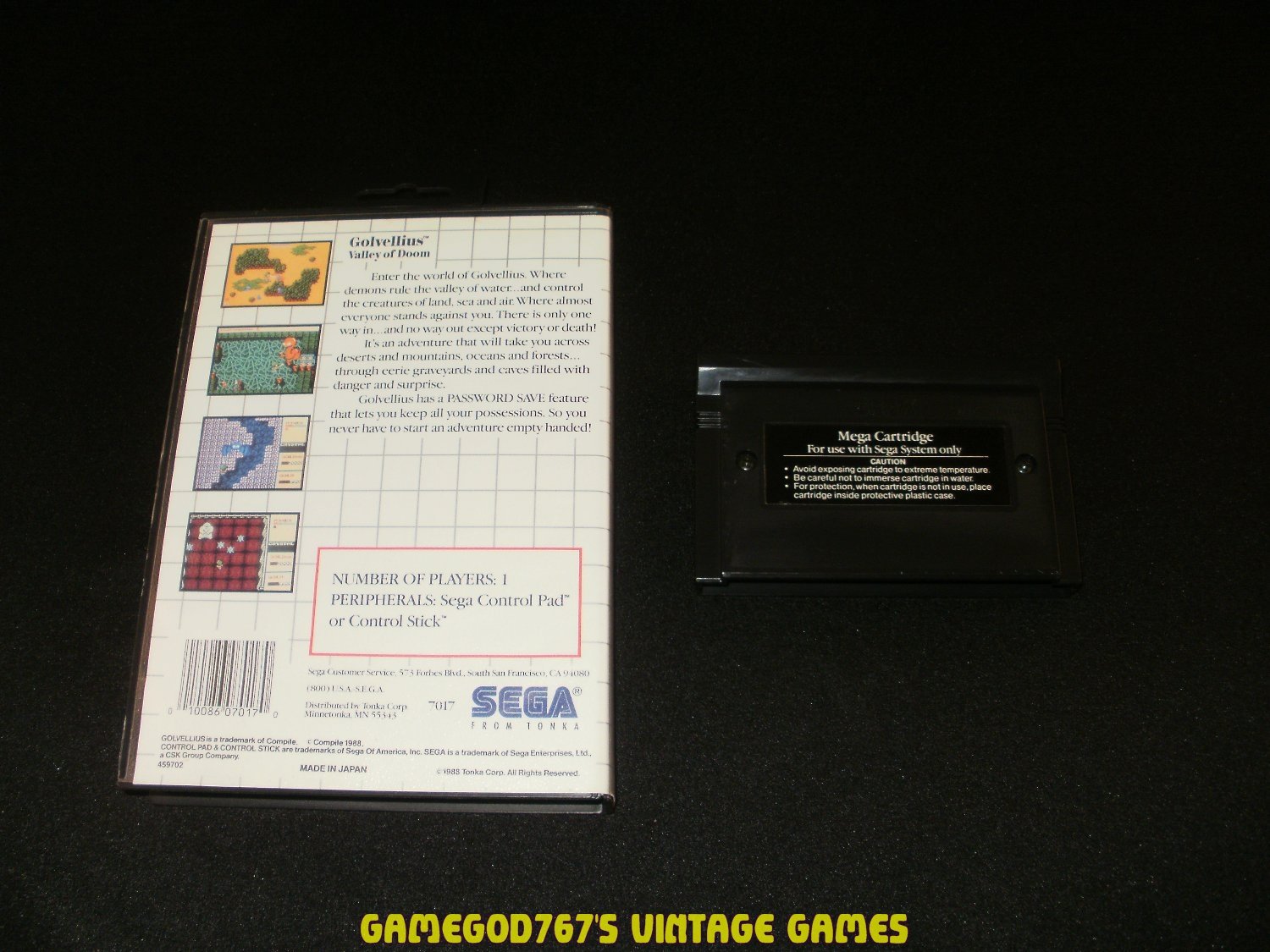 Golvellius Valley of Doom - Sega Master System - With Box