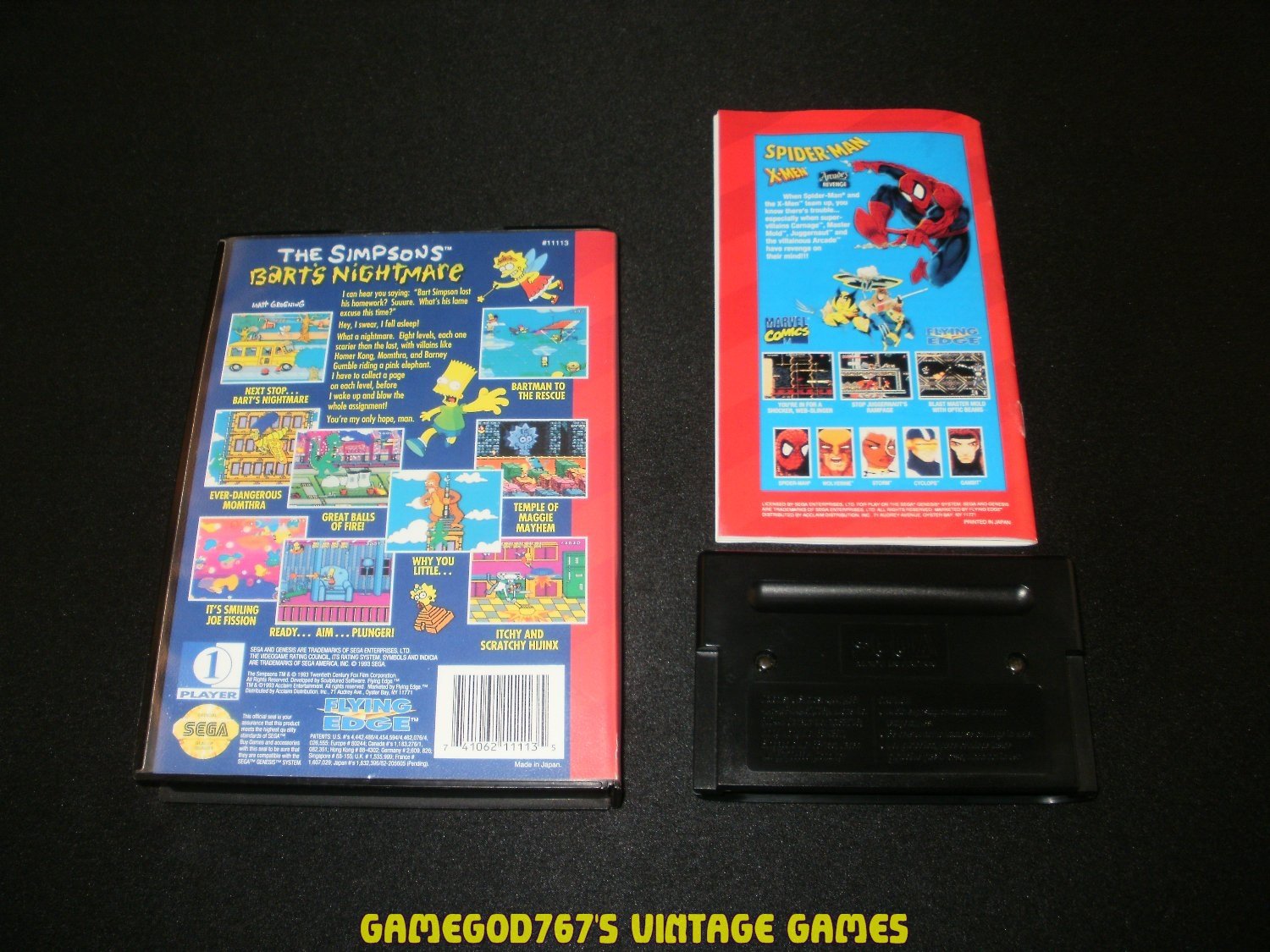The Simpsons Bart's Nightmare - Sega Genesis - Complete CIB
