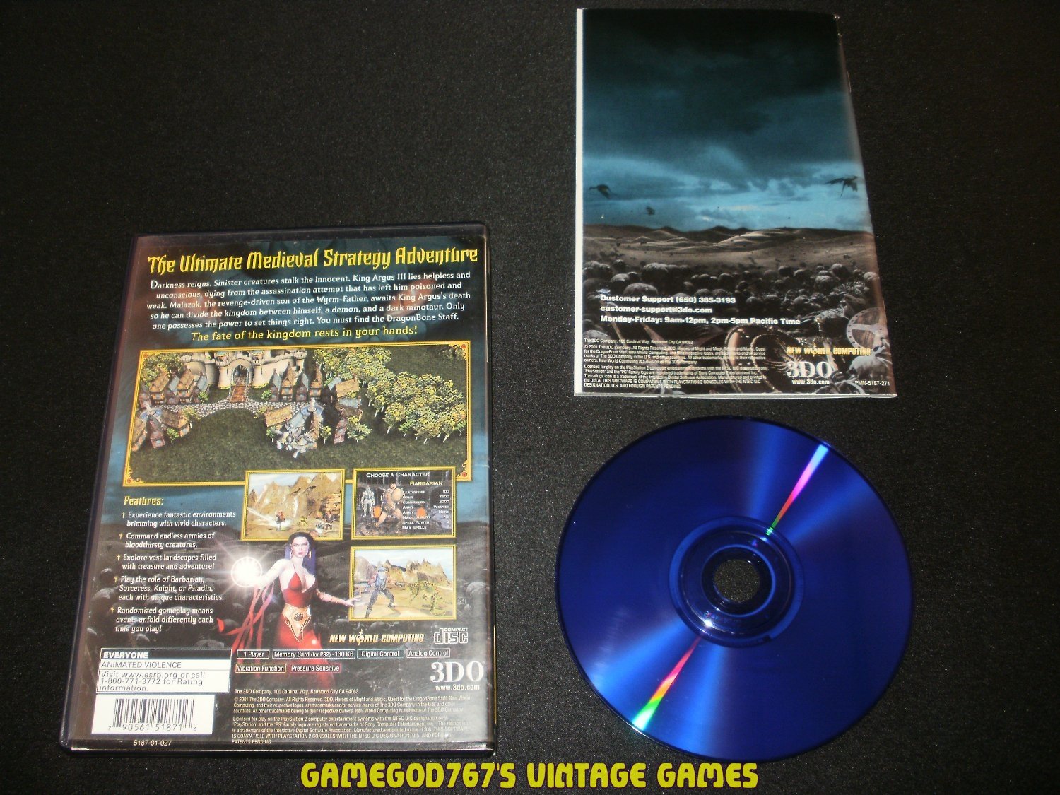 Heroes of Might and Magic - Sony PS2 - Complete CIB