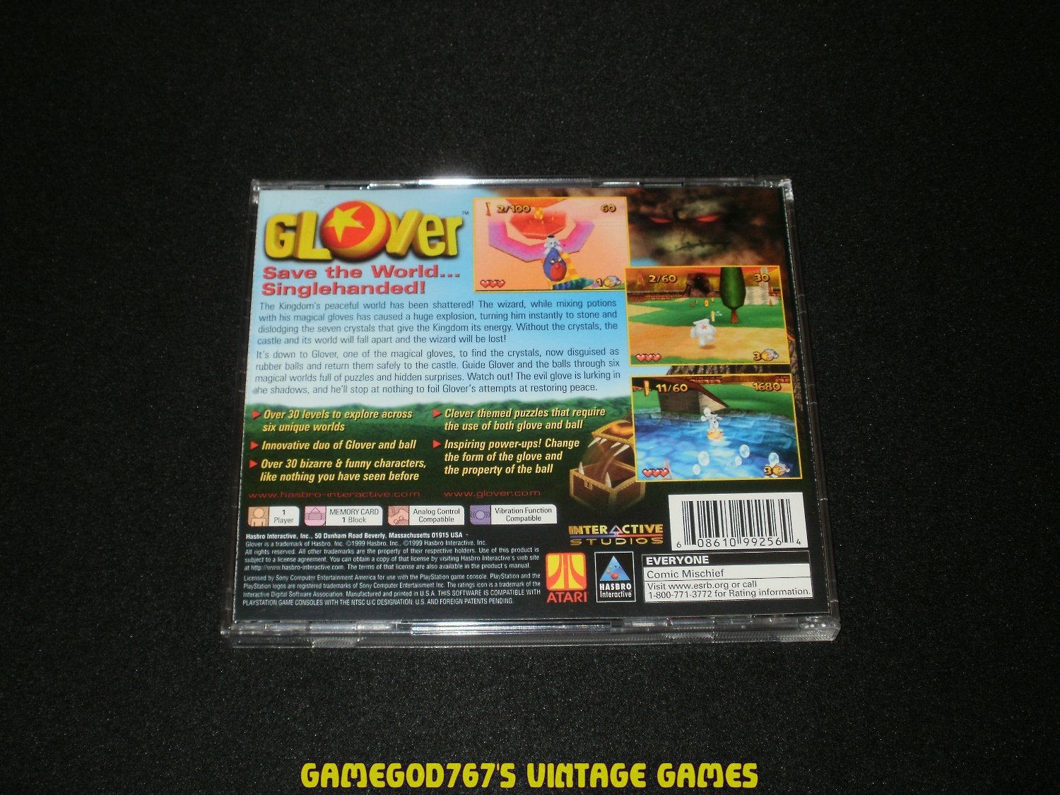 Glover - Sony PS1 - Complete CIB