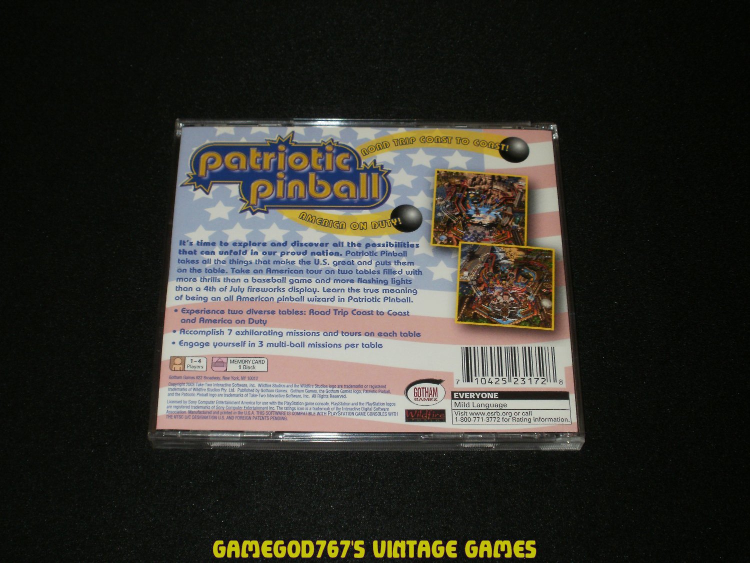 Patriotic Pinball - Sony PS1 - Complete CIB