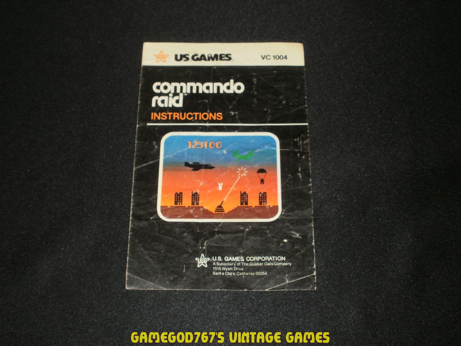 Commando Raid - Atari 2600 - 1982 Manual Only