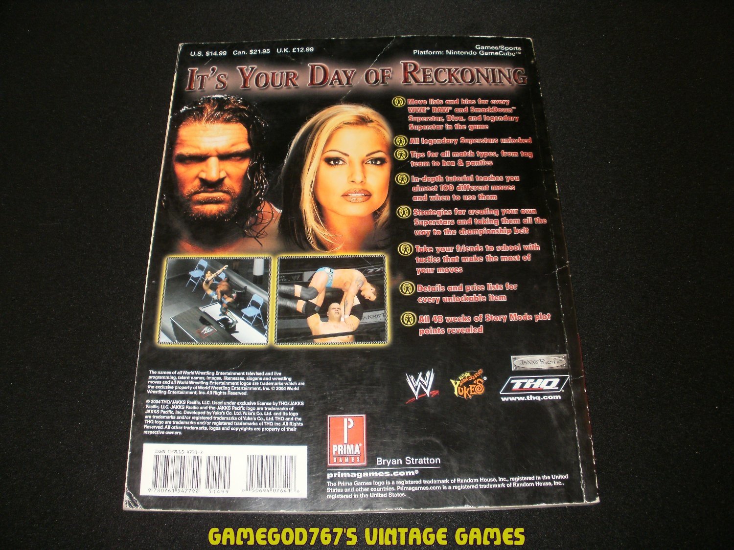 WWE Day of Reckoning Official Strategy Guide - Prima Games (2004 ...