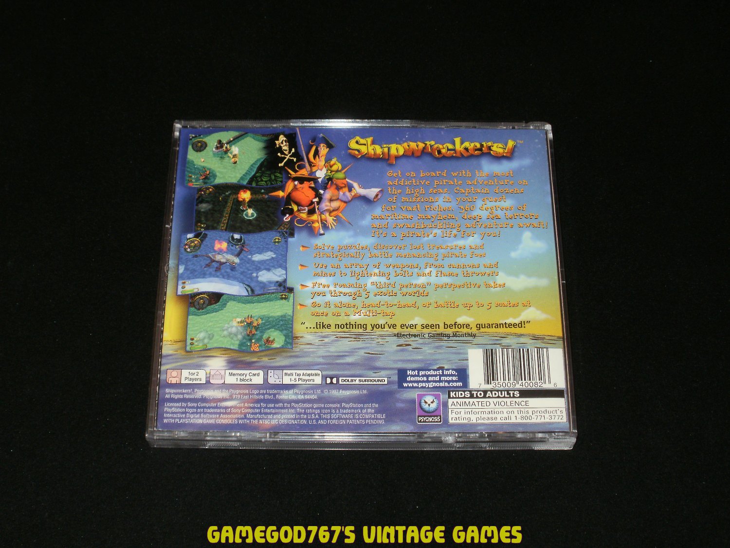 ShipWreckers - Sony PS1 - Complete CIB