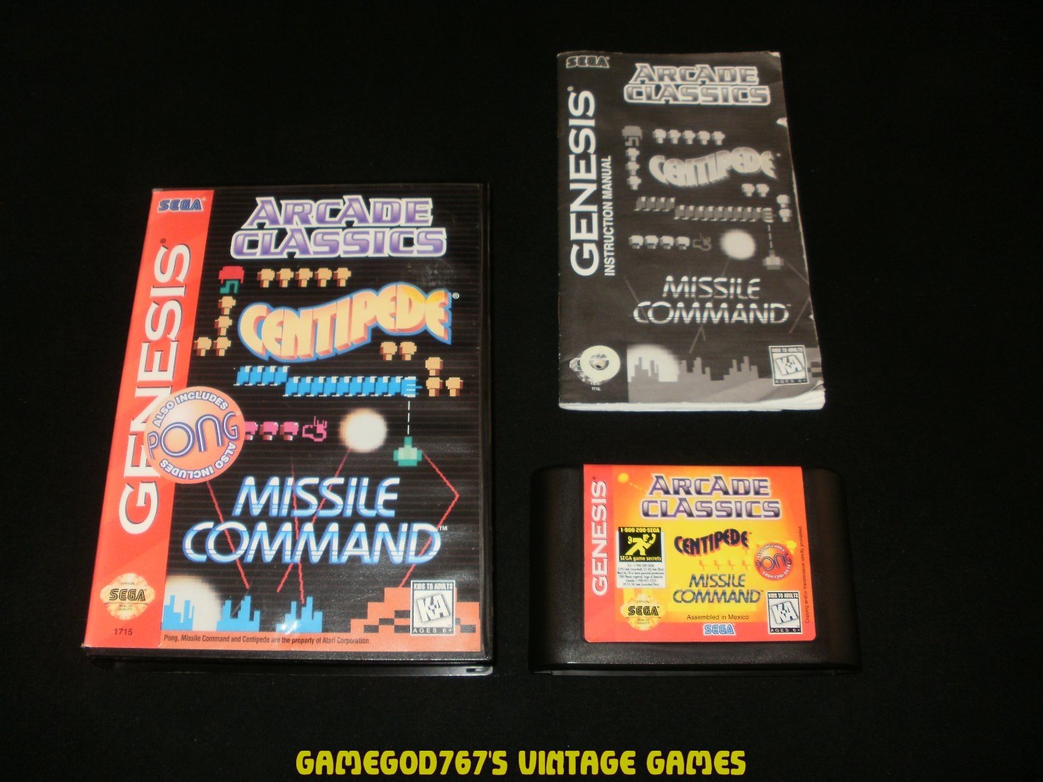 Arcade Classics - Sega Genesis - Complete CIB