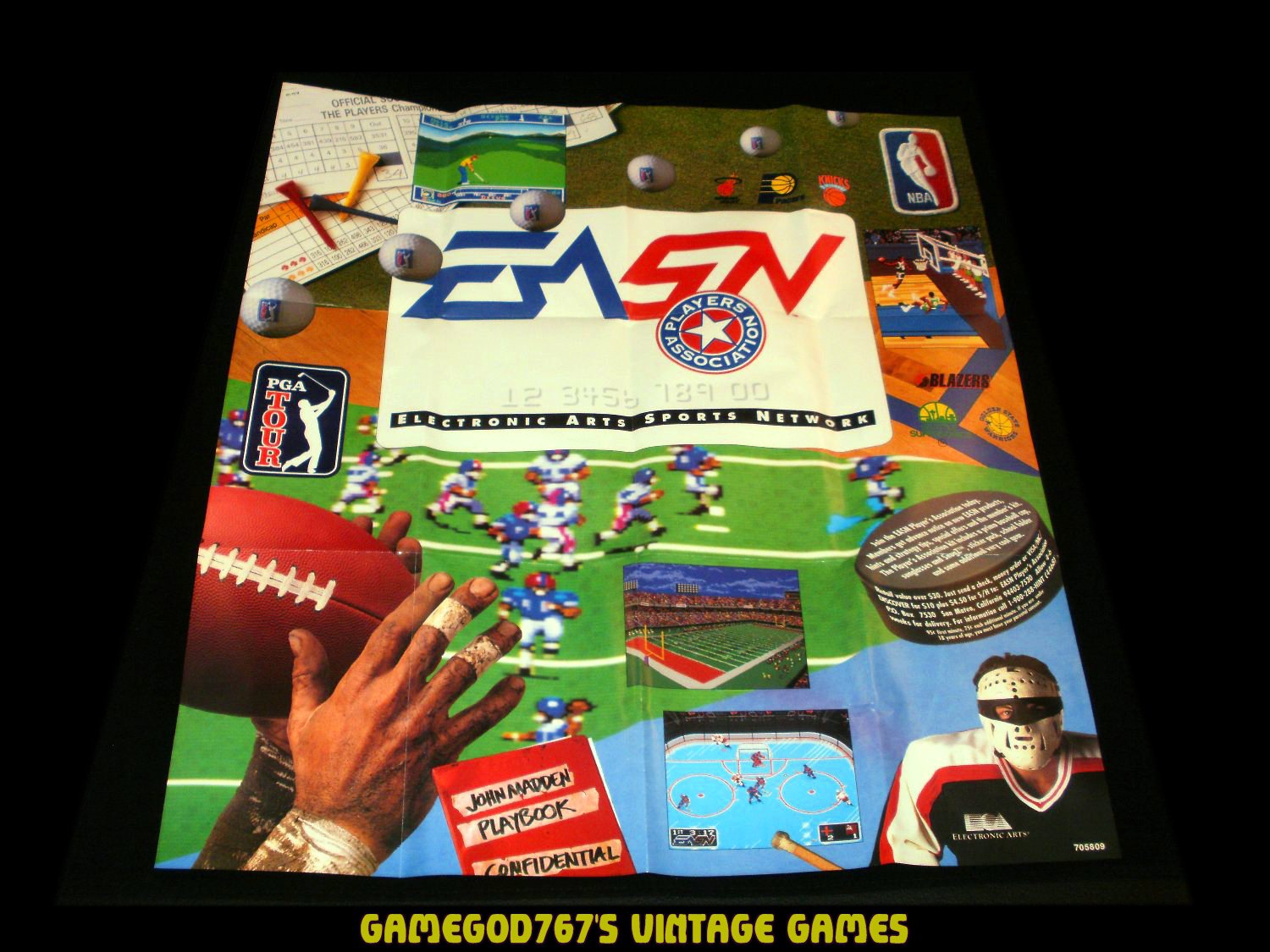 Electronic Arts Poster Catalog - Sega Genesis 1992 - Never Used