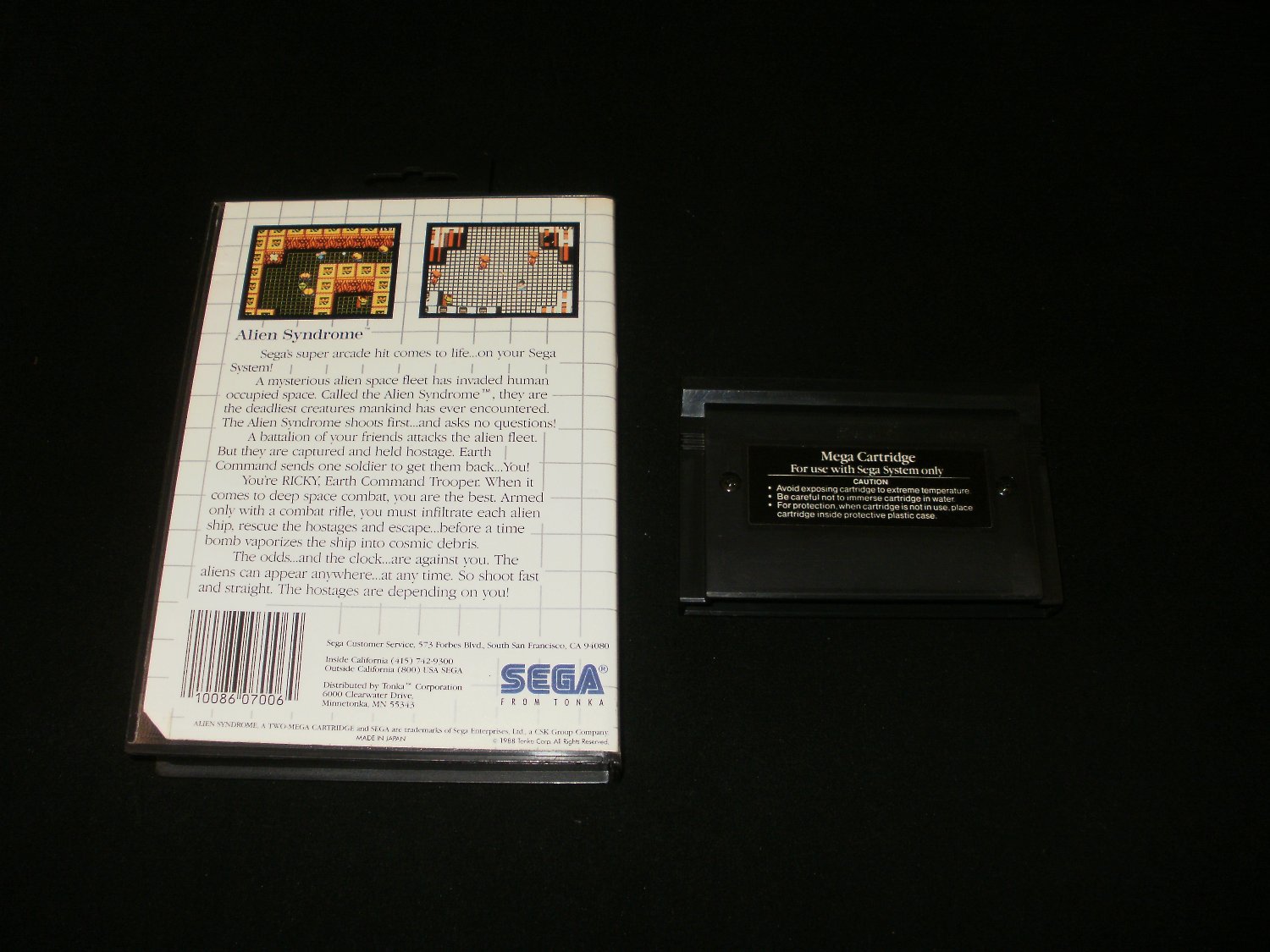 Alien Syndrome - Sega Master System - With Box