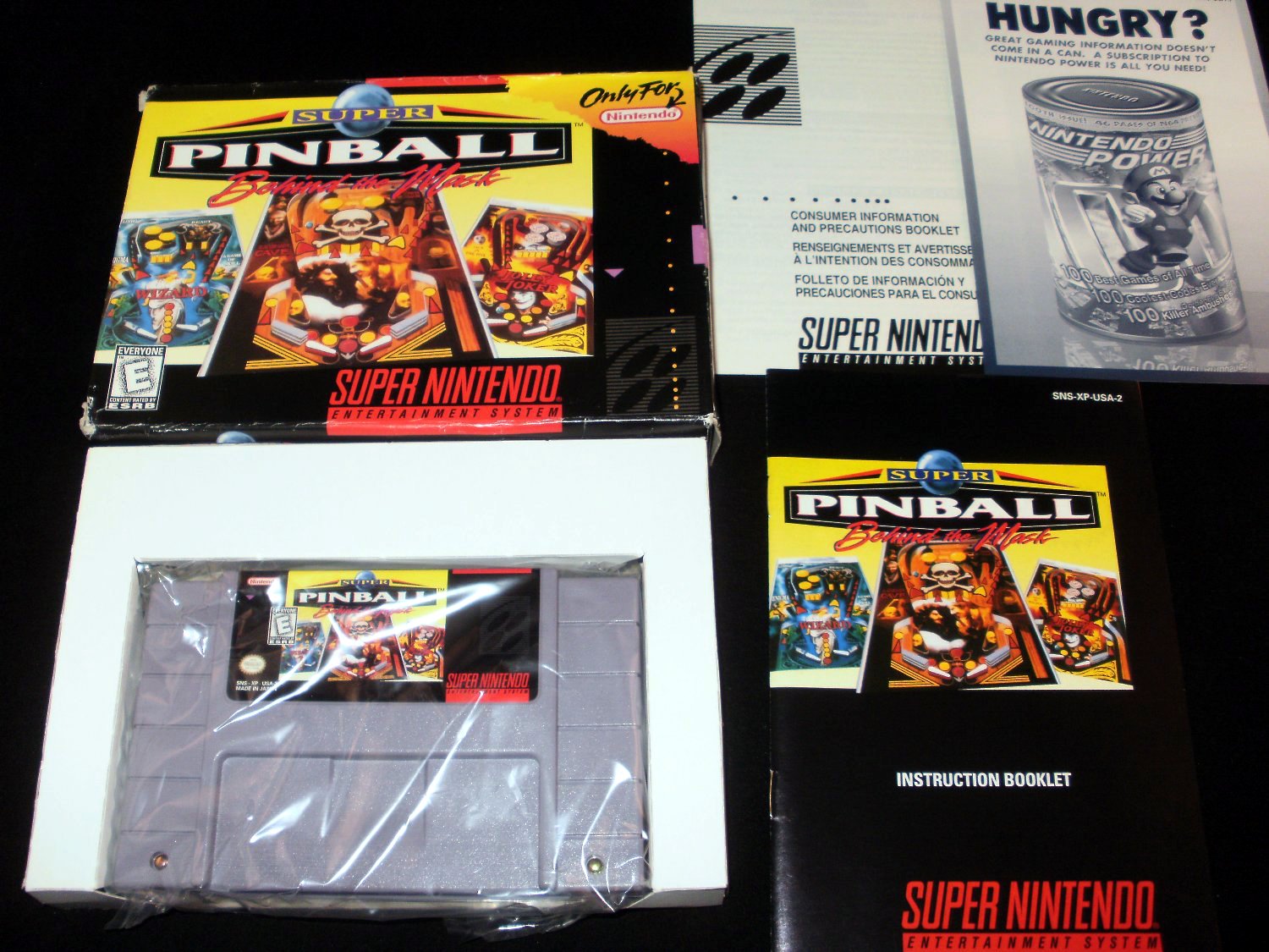Super Pinball Behind the Mask - Super Nintendo - Complete
