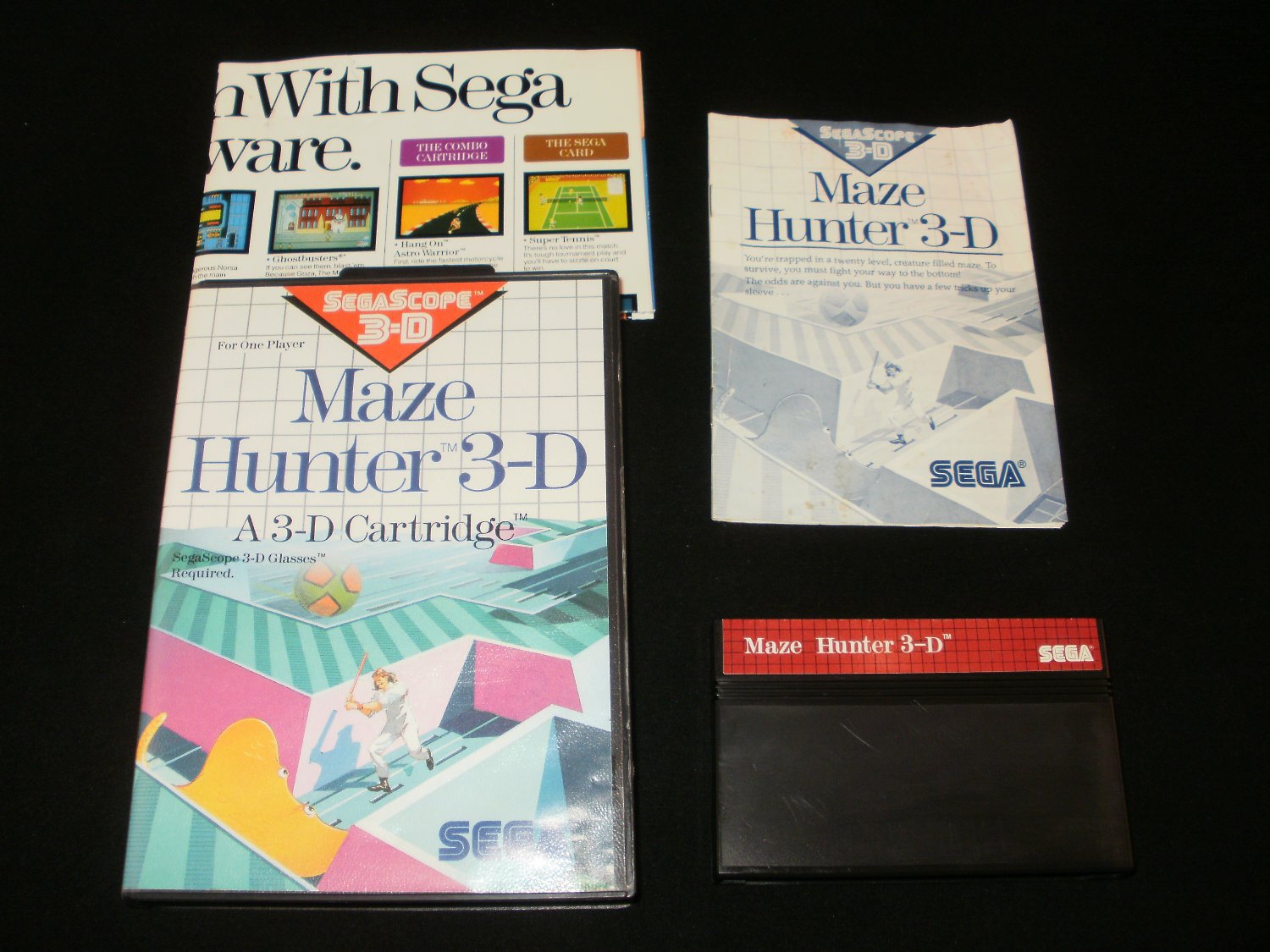 Maze Hunter 3D - Sega Master System - Complete CIB
