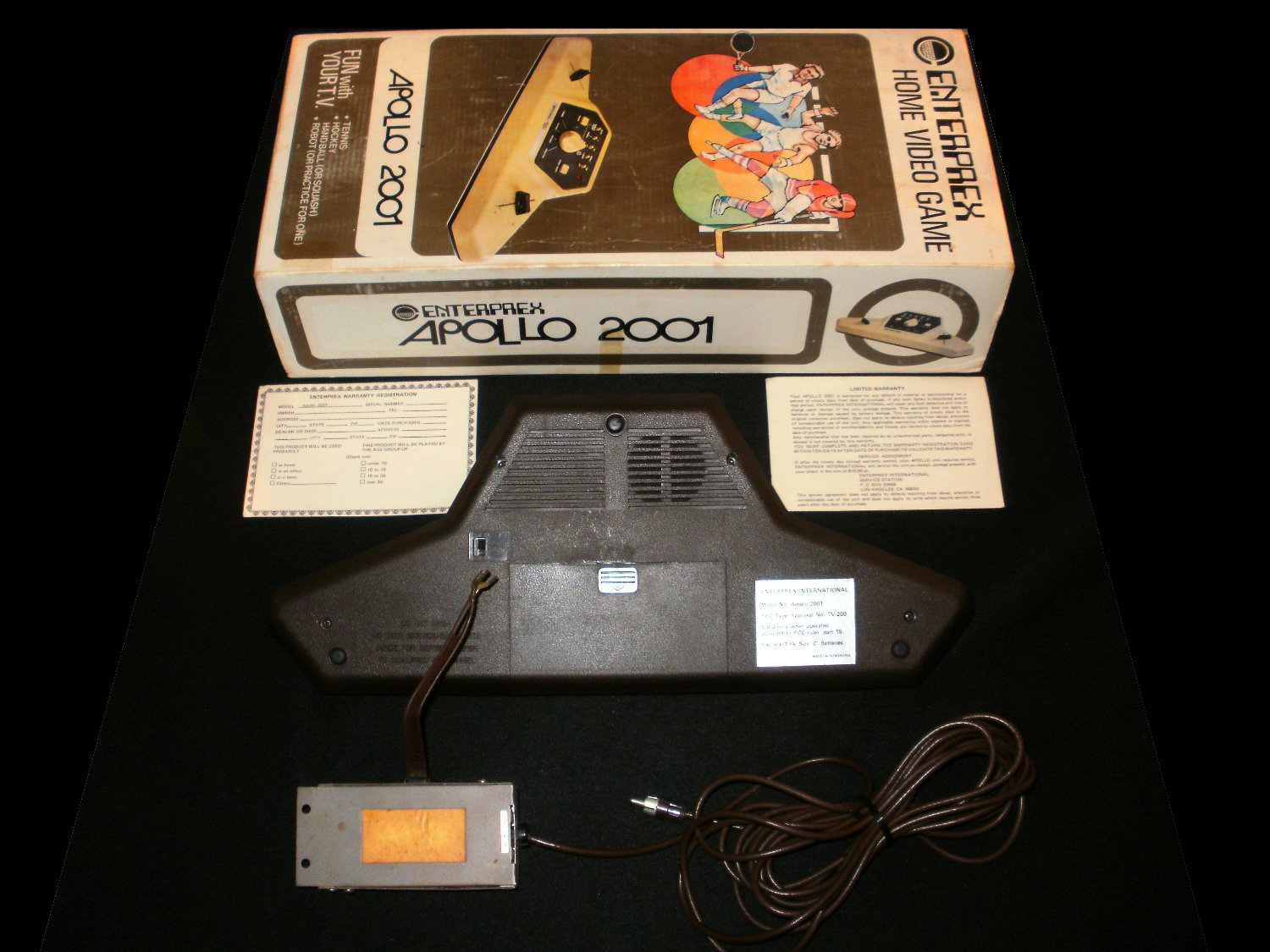 Apollo 2001 - Vintage Pong Console - Entreprex 1977 - Complete CIB - Rare