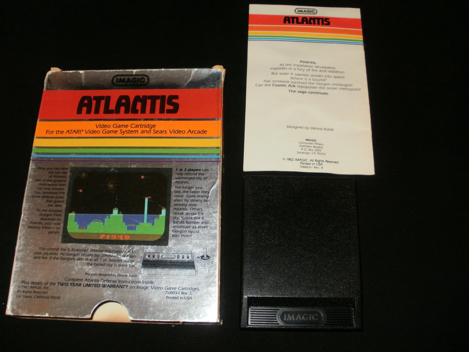 Atlantis - Atari 2600 - Complete CIB
