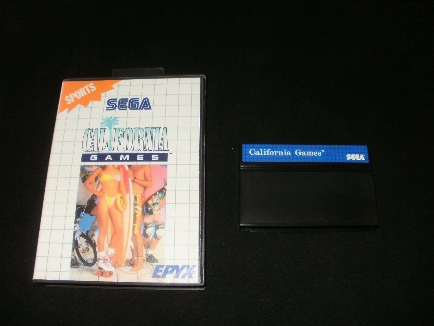 California Games - Sega Master System - With Box - Rare Blue Label Version