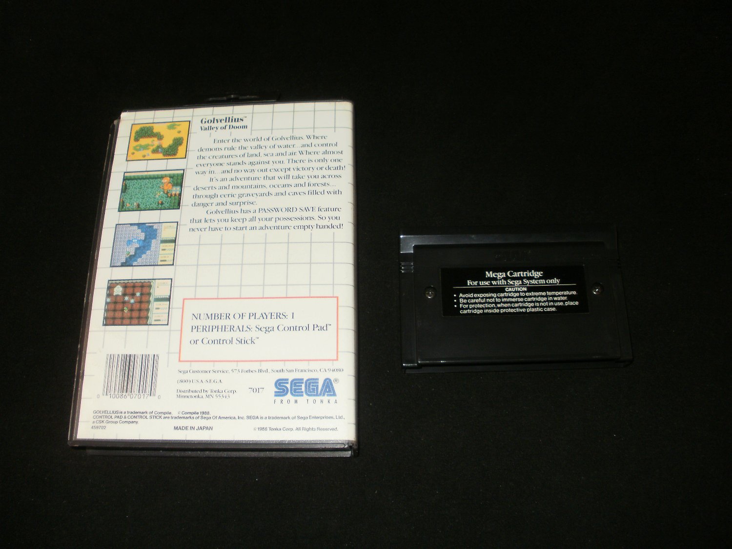 Golvellius Valley of Doom - Sega Master System - With Box