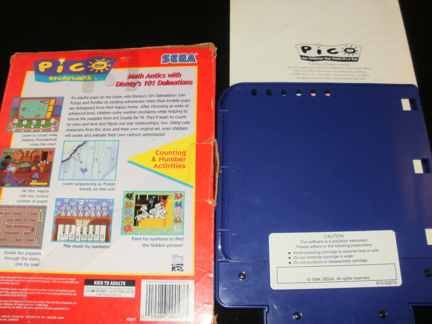 Math Antics with 101 Dalmations - Sega Pico - Complete CIB