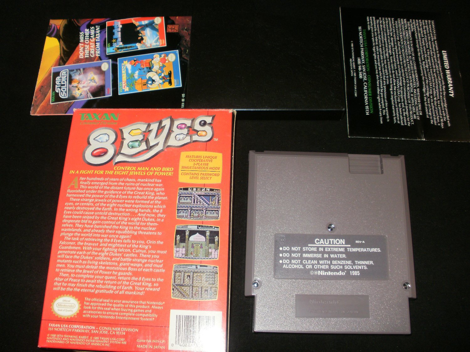 8 Eyes - Nintendo NES - Complete CIB