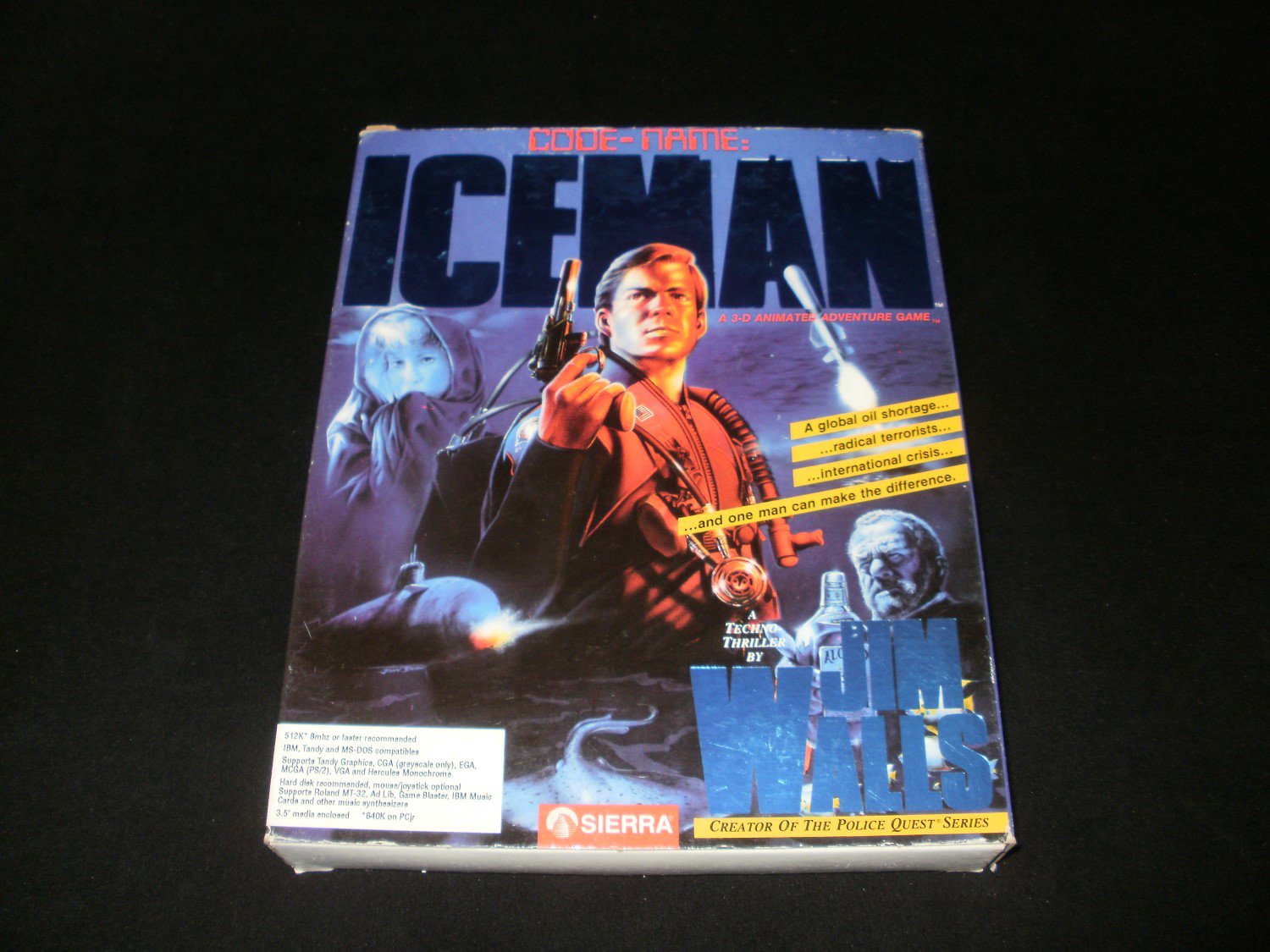 Codename Iceman - 1989 Sierra On-Line - IBM PC - Complete CIB