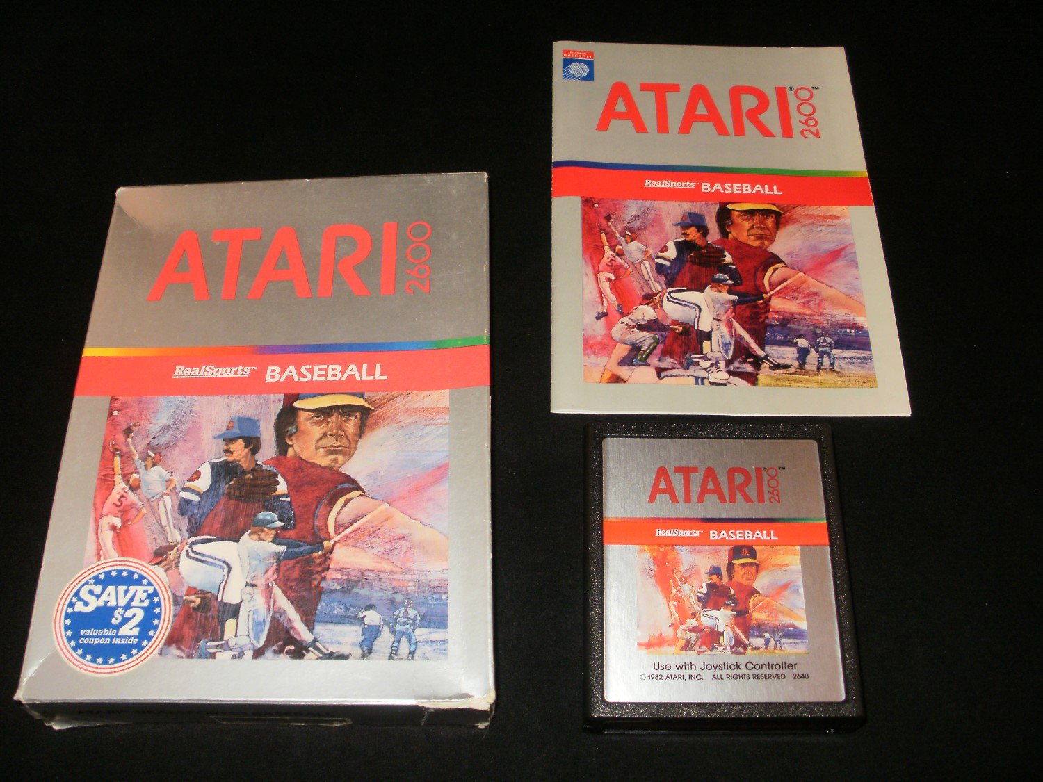 RealSports Baseball - Atari 2600 - Complete CIB