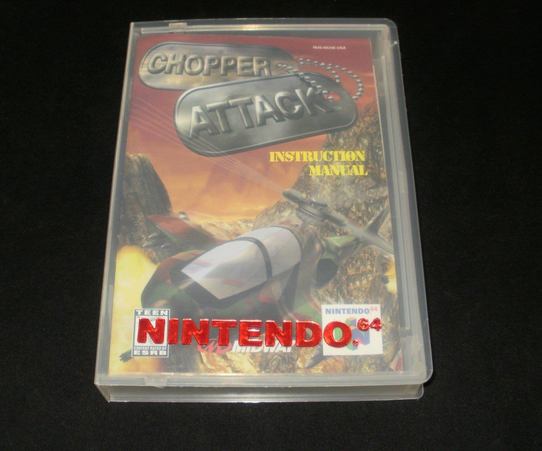 Chopper Attack - N64 Nintendo - With Manual & Case