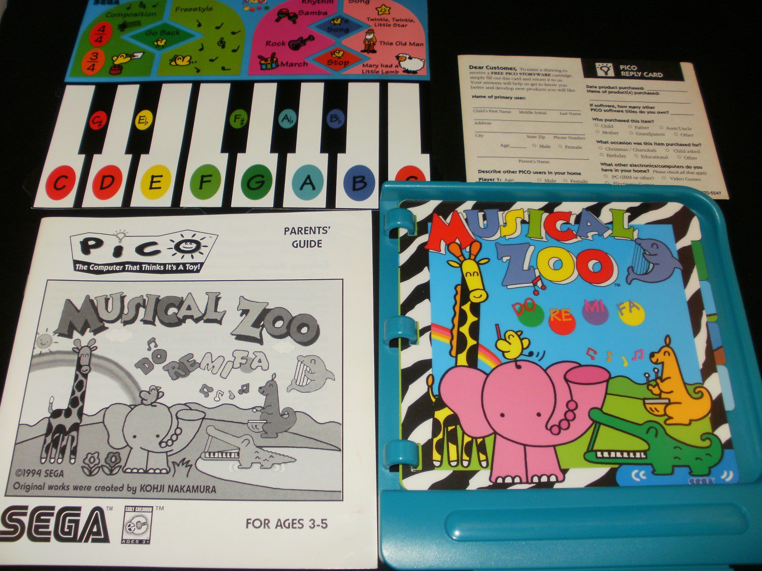 Musical Zoo - Sega Pico - Complete CIB - Rare