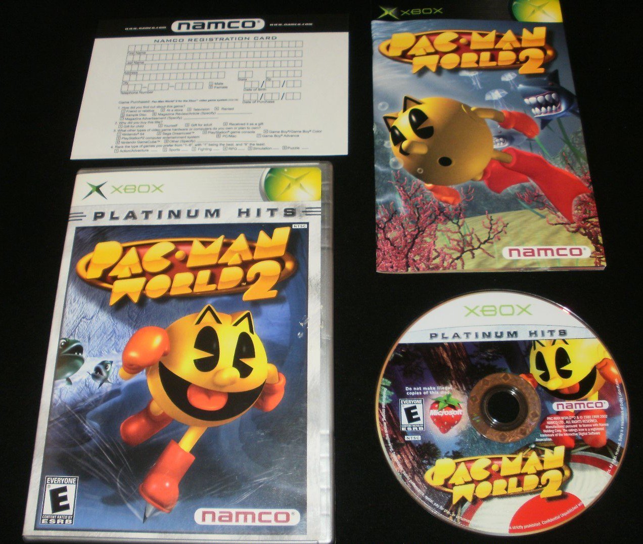 Pac-Man World 2 - Xbox - Complete CIB - 2003 Platinum Hits Version