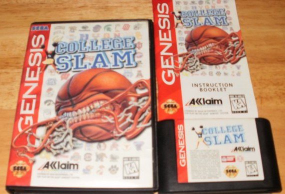College Slam - Sega Genesis - Complete CIB