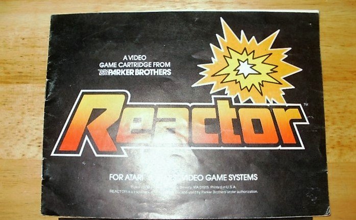 Reactor - Atari 2600 - Manual Only
