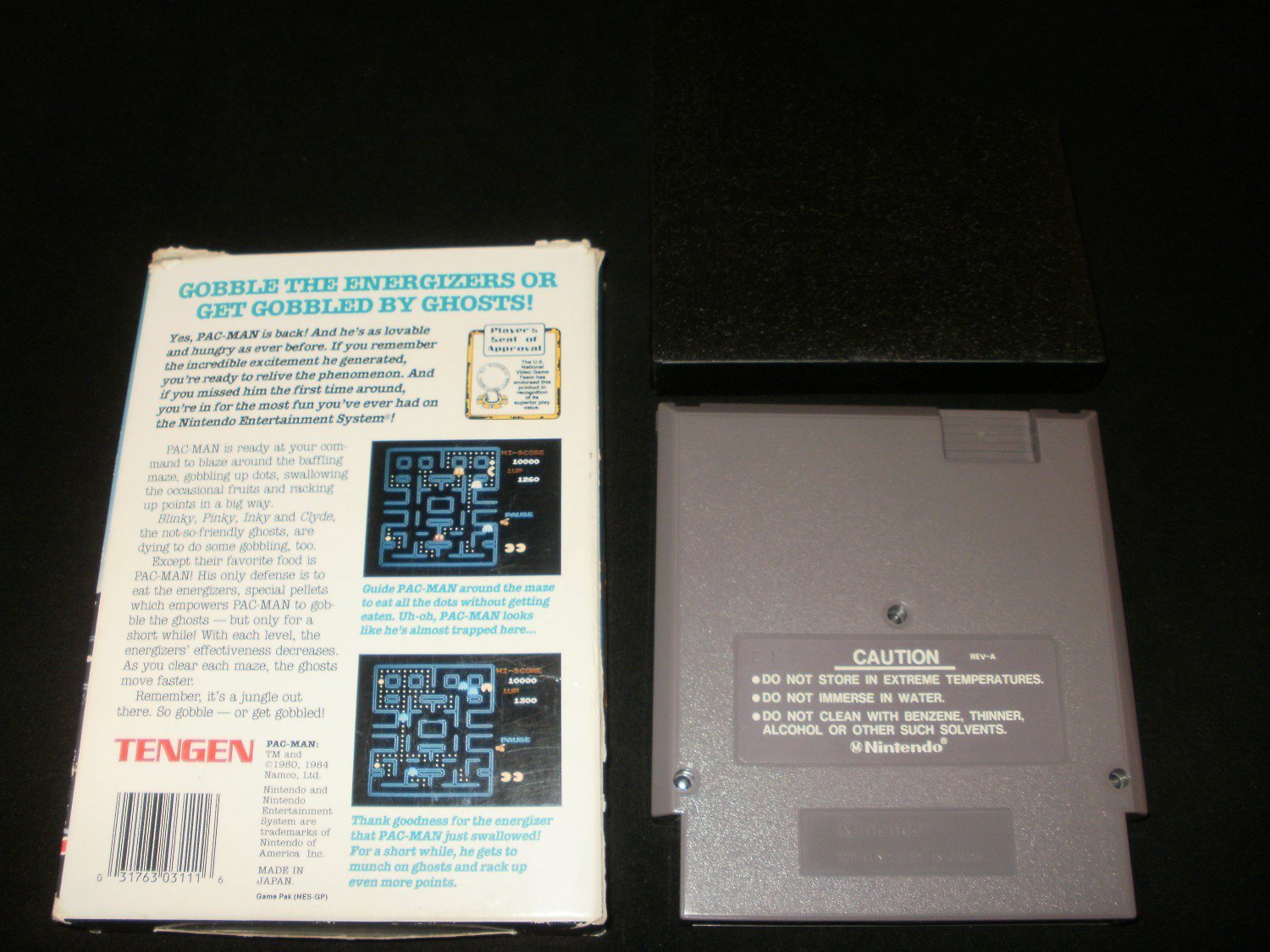 Pac-Man - Nintendo NES - With Box - Tengen Licensed Version