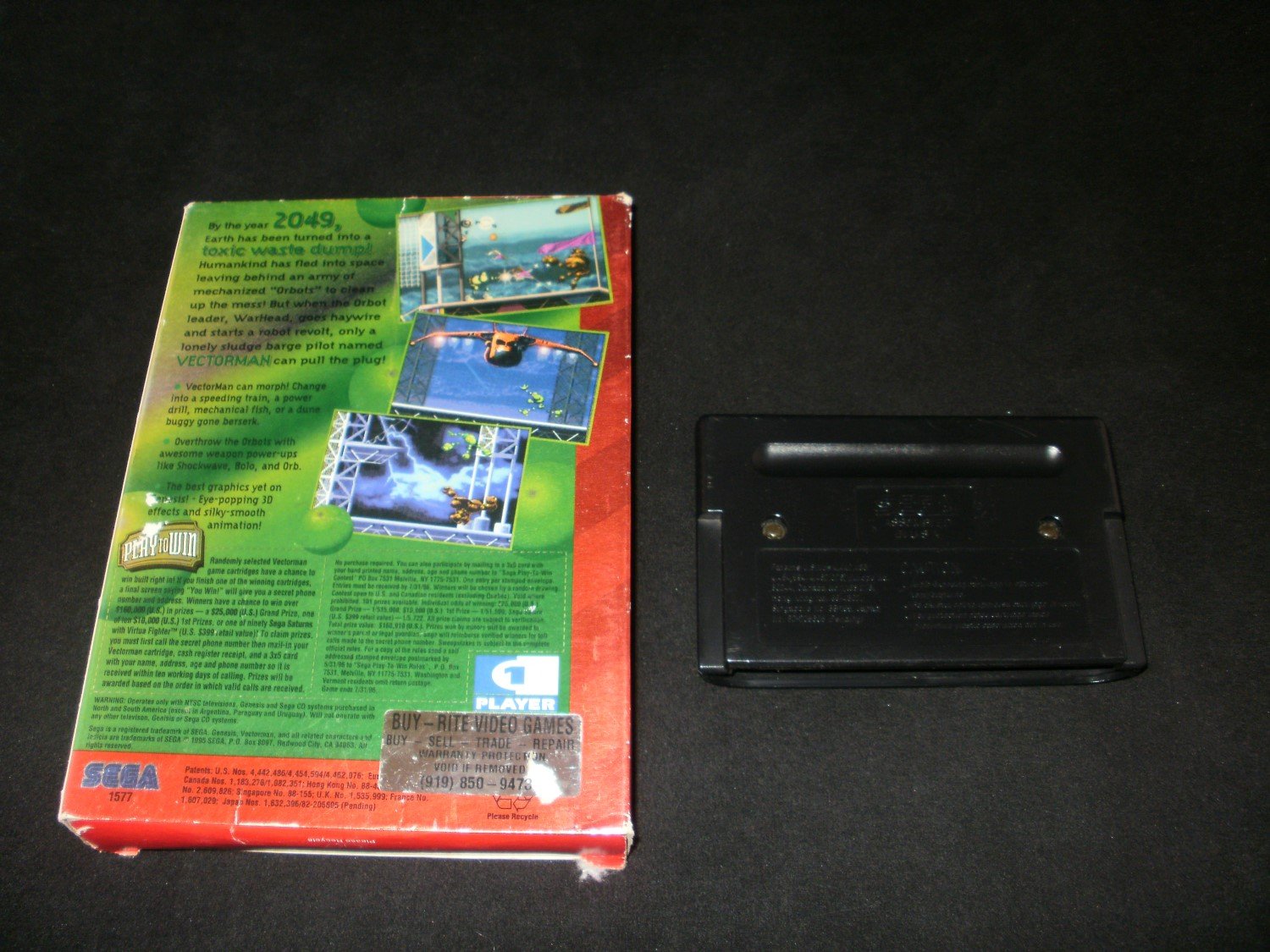 Vectorman - Sega Genesis - With Box