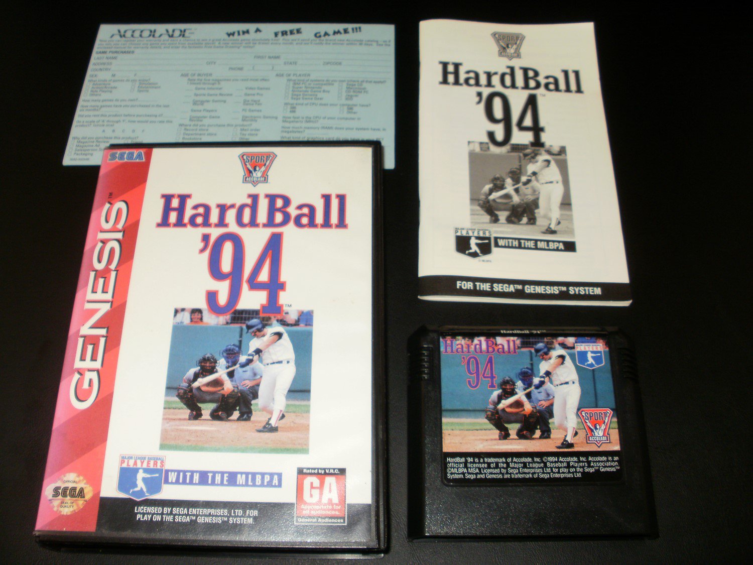 Hardball 94 - Sega Genesis - Complete CIB