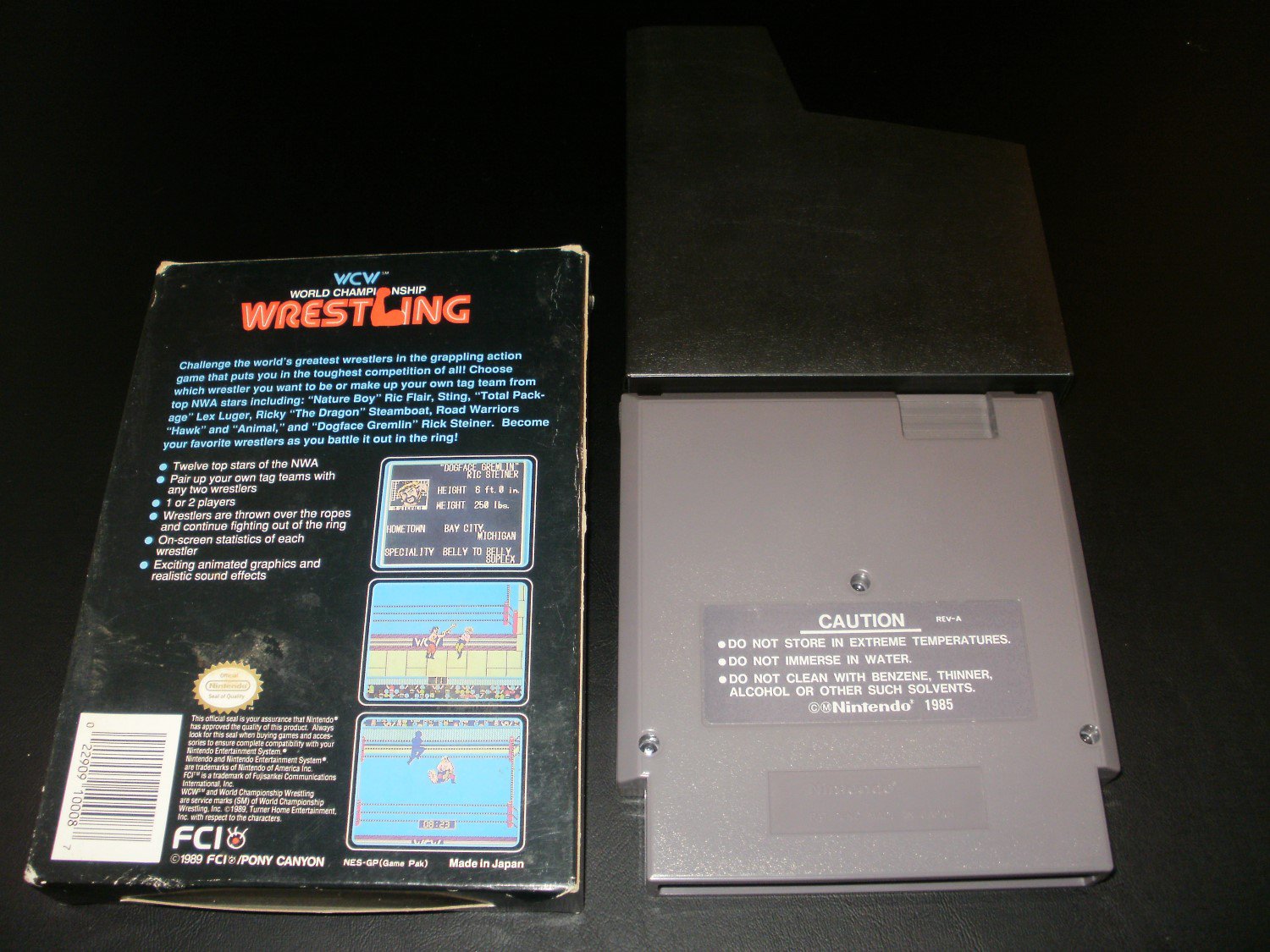 WCW World Championship Wrestling - Nintendo NES - With Box