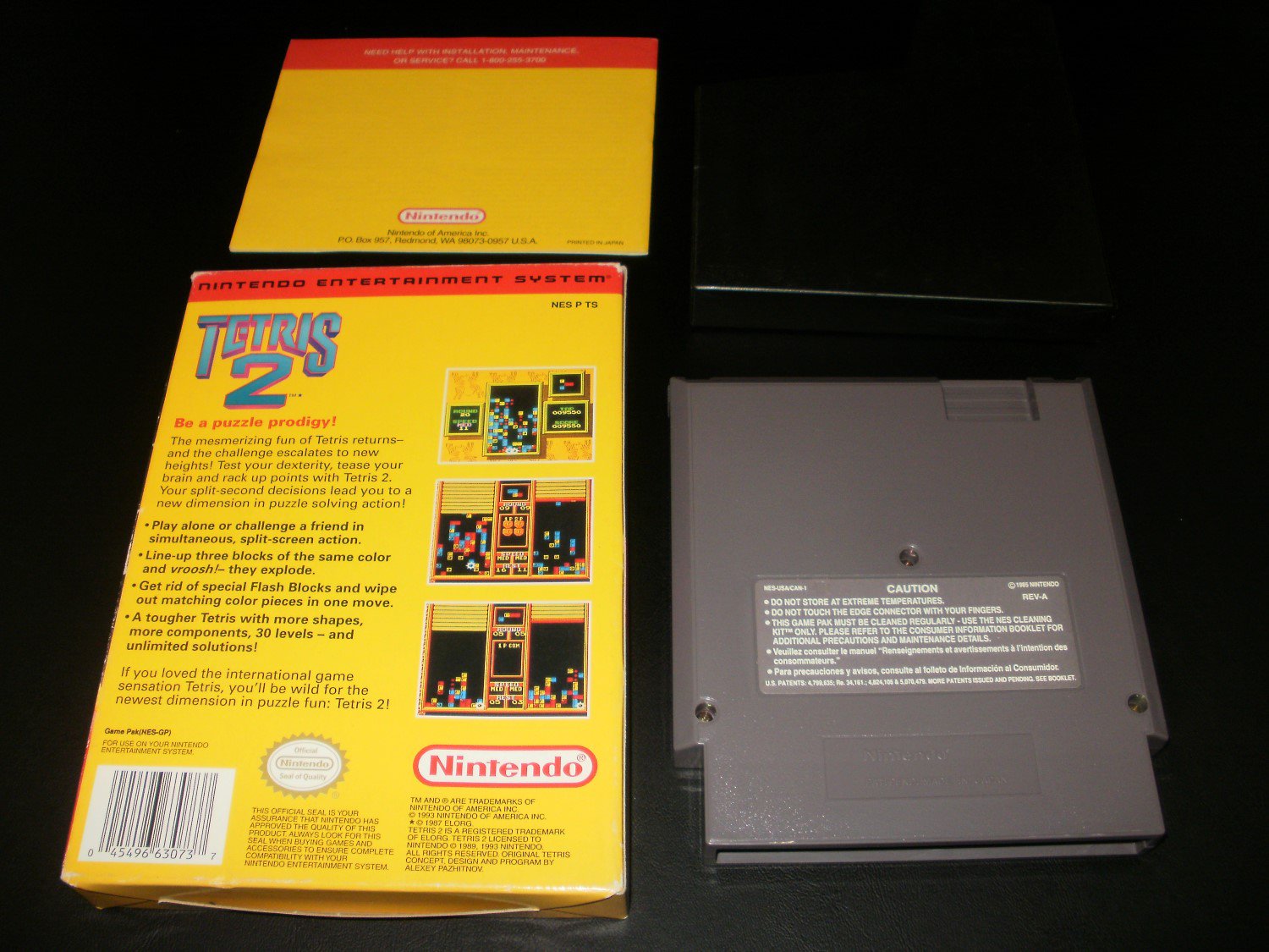 Tetris 2 - Nintendo NES - Complete CIB