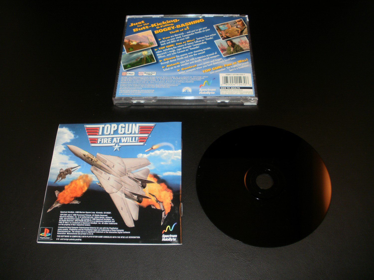 Top Gun Fire at Will - Sony PS1 - Complete CIB