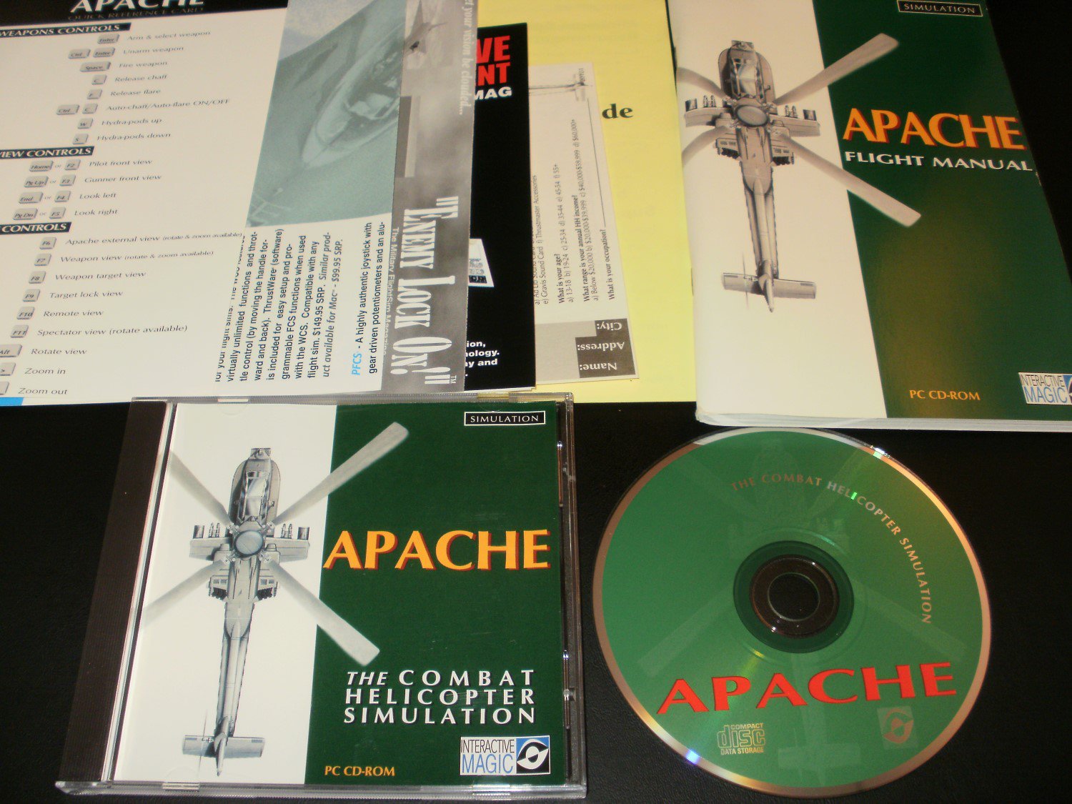 Apache - 1995 Interactive Magic - IBM PC - Complete CIB