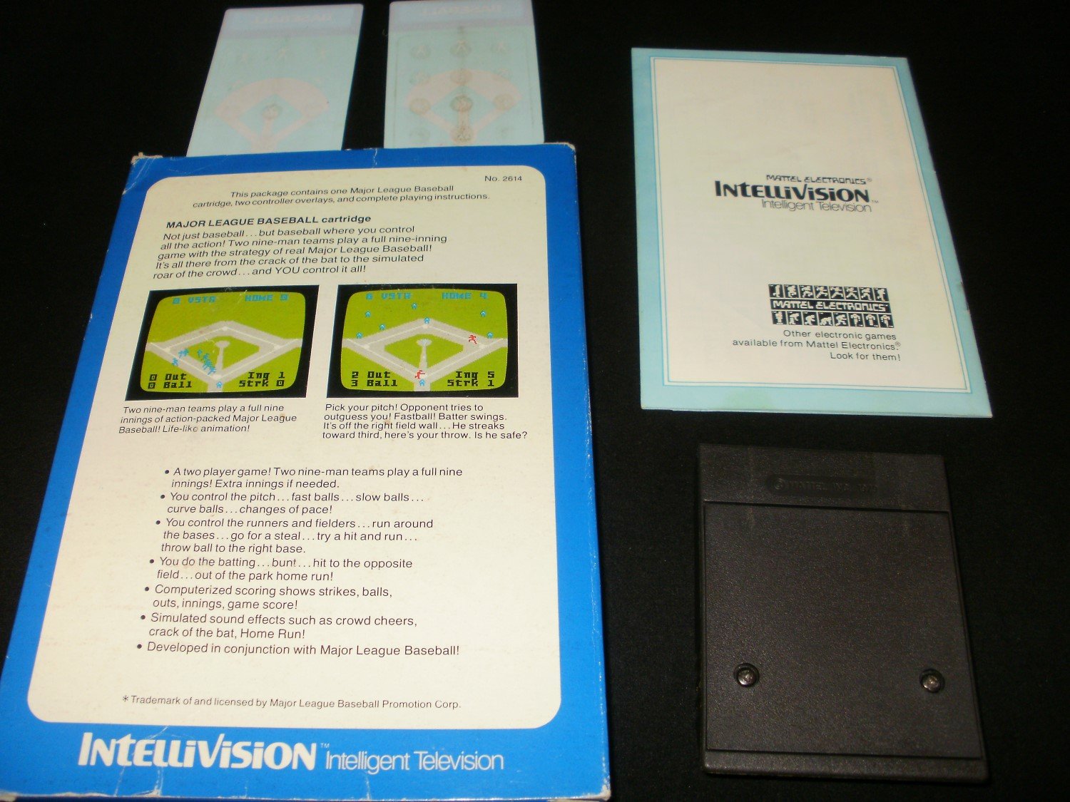 Major League Baseball - Mattel Intellivision - Complete CIB