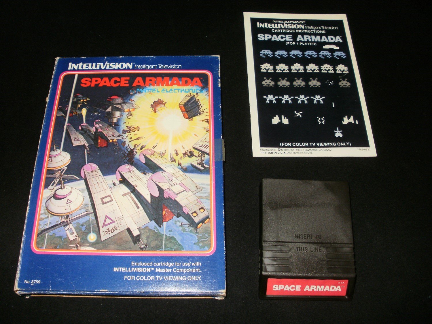 Space Armada - Mattel Intellivision - Complete CIB