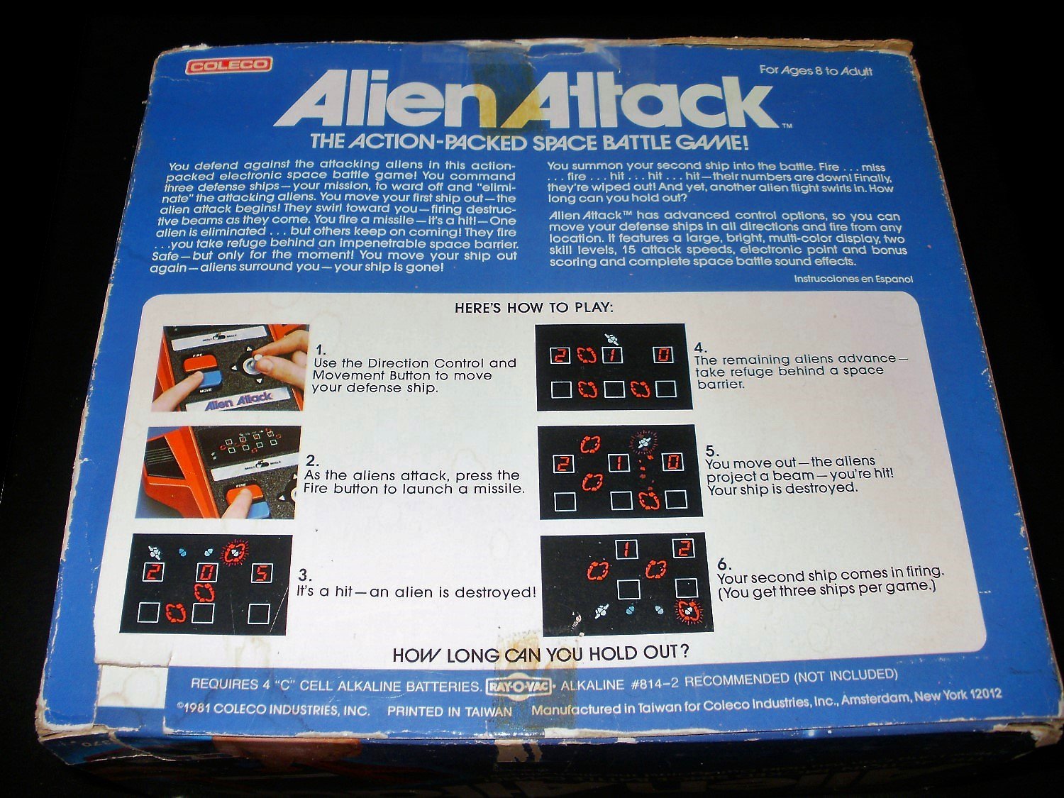 Alien Attack - Vintage Tabletop - Coleco 1981 - Complete CIB