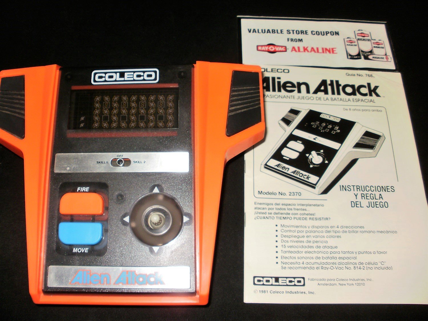 Alien Attack - Vintage Tabletop - Coleco 1981 - Complete CIB