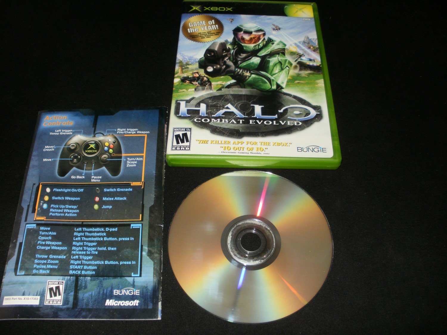 Halo Combat Evolved - Xbox - Complete CIB - Game of the Year Edition