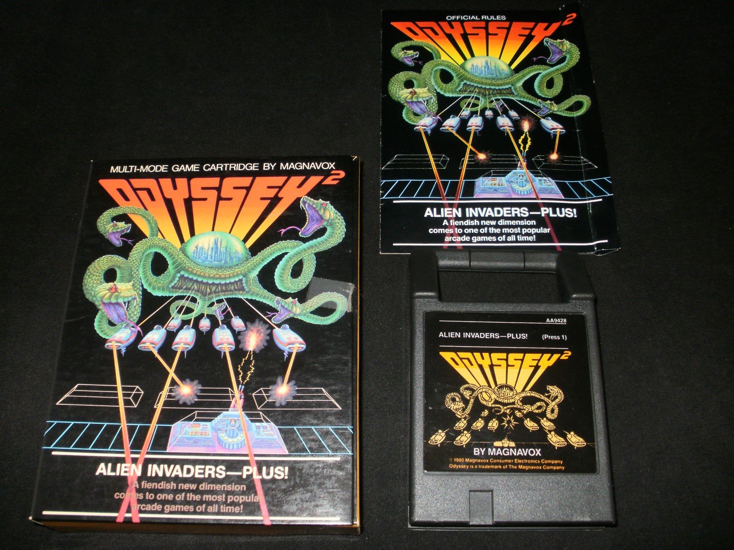 Alien Invaders Plus - Magnavox Odyssey 2 - Complete