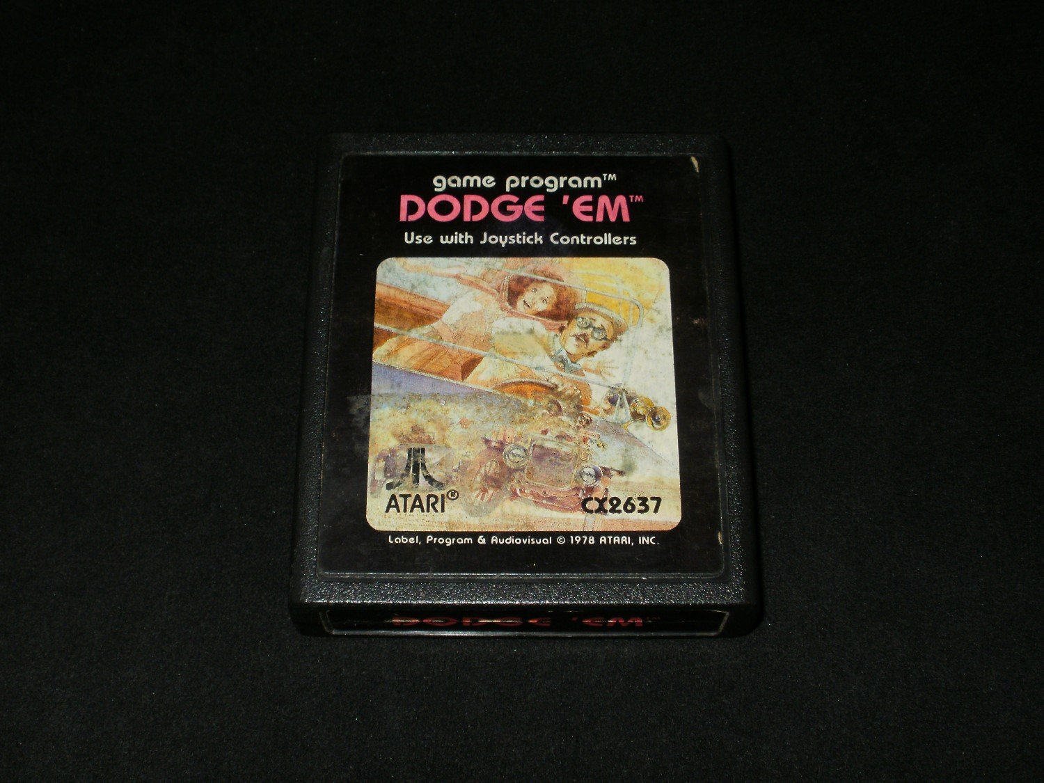 Dodge 'Em - Atari 2600 - 1981 Picture Label Version