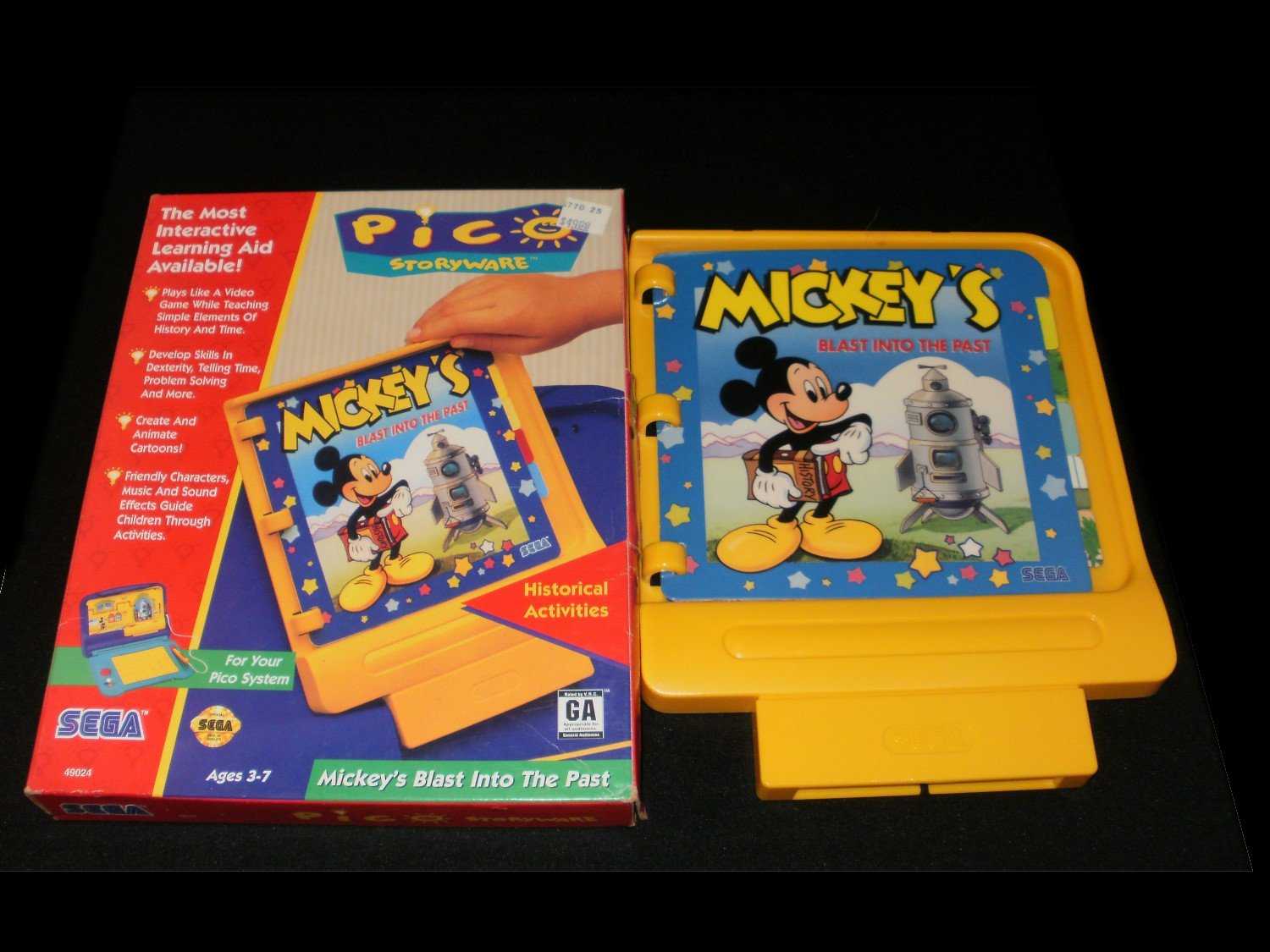 Mickey's Blast Into the Past - Sega Pico - With Box