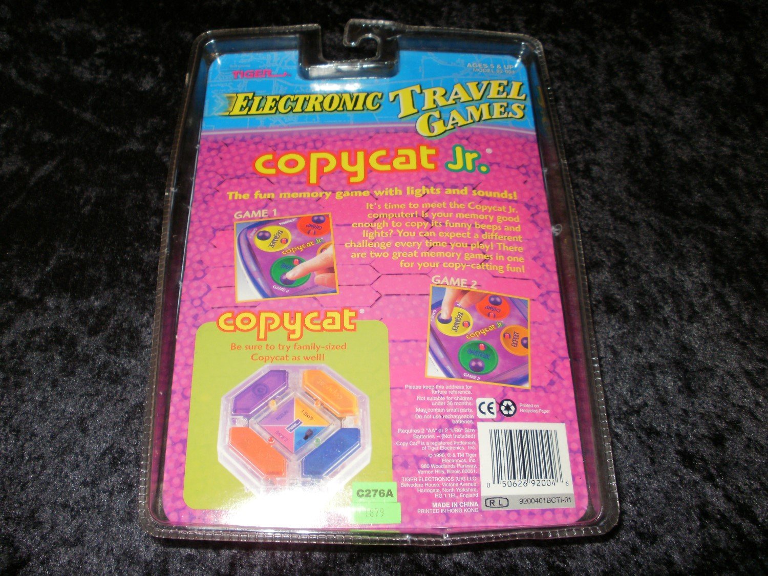 Copycat Jr - Vintage Handheld - Tiger Electronics 1996 - New Factory Sealed