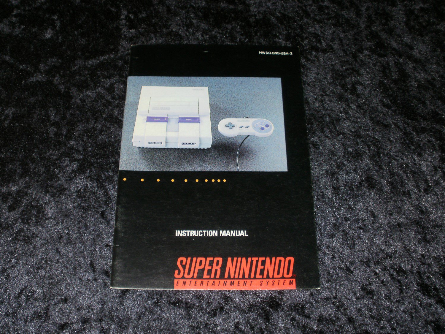 Super Nintendo Entertainment System Instruction Manual - 1991 Manual Only