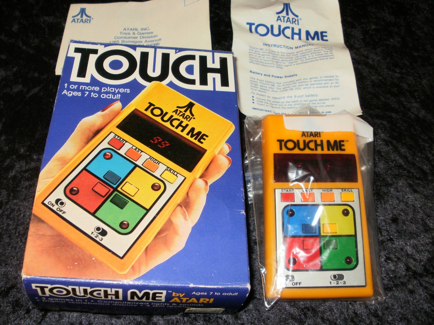 Touch Me - Vintage Handheld - Atari 1978 - Complete CIB