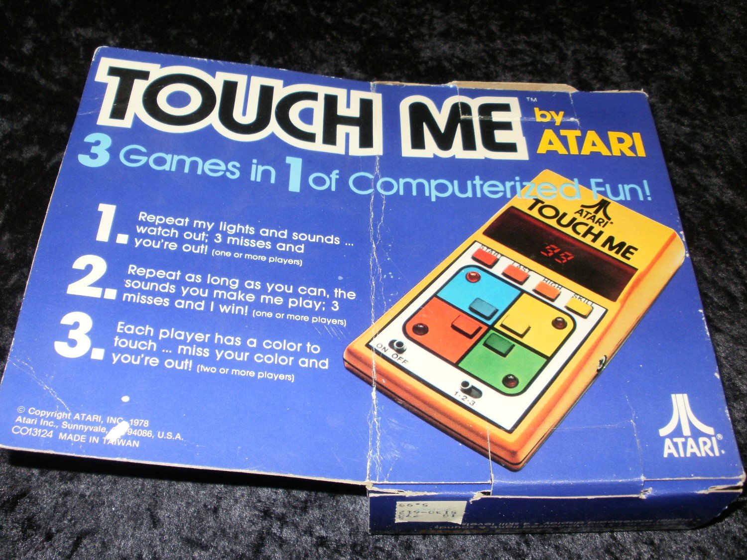Touch Me - Vintage Handheld - Atari 1978 - Complete CIB