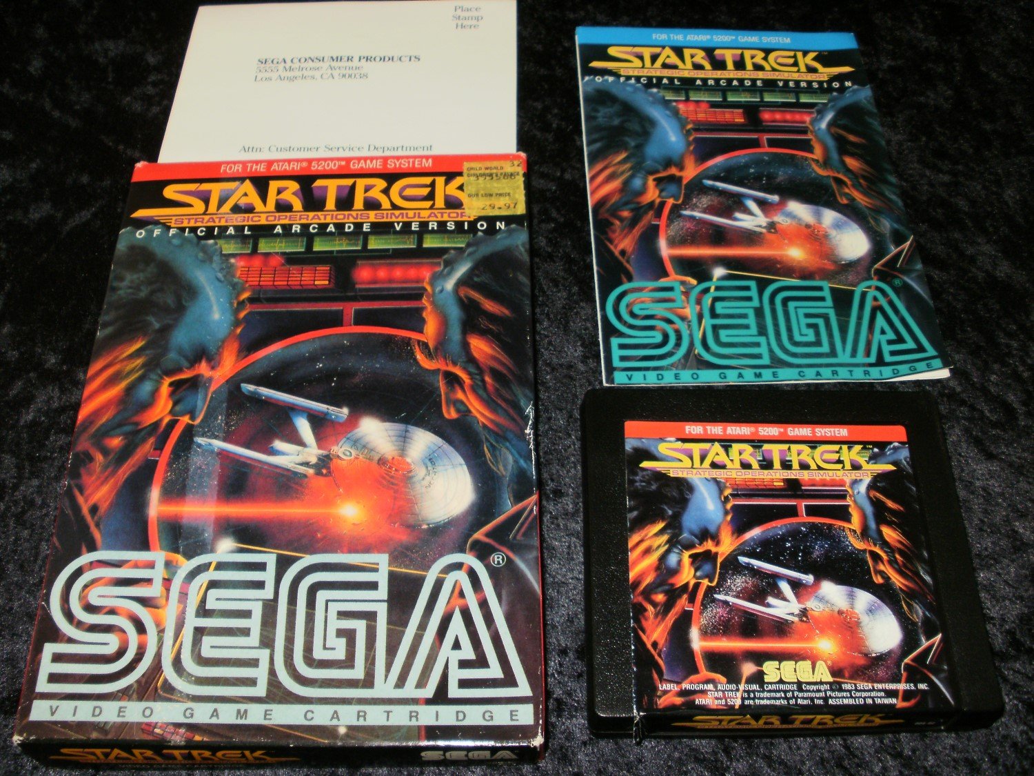 Star Trek Strategic Operations Simulator - Atari 5200 - Complete CIB